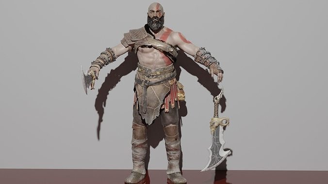 God of War 3D model rigged | CGTrader