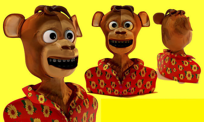 3D model Board Ape Character design VR / AR / low-poly | CGTrader