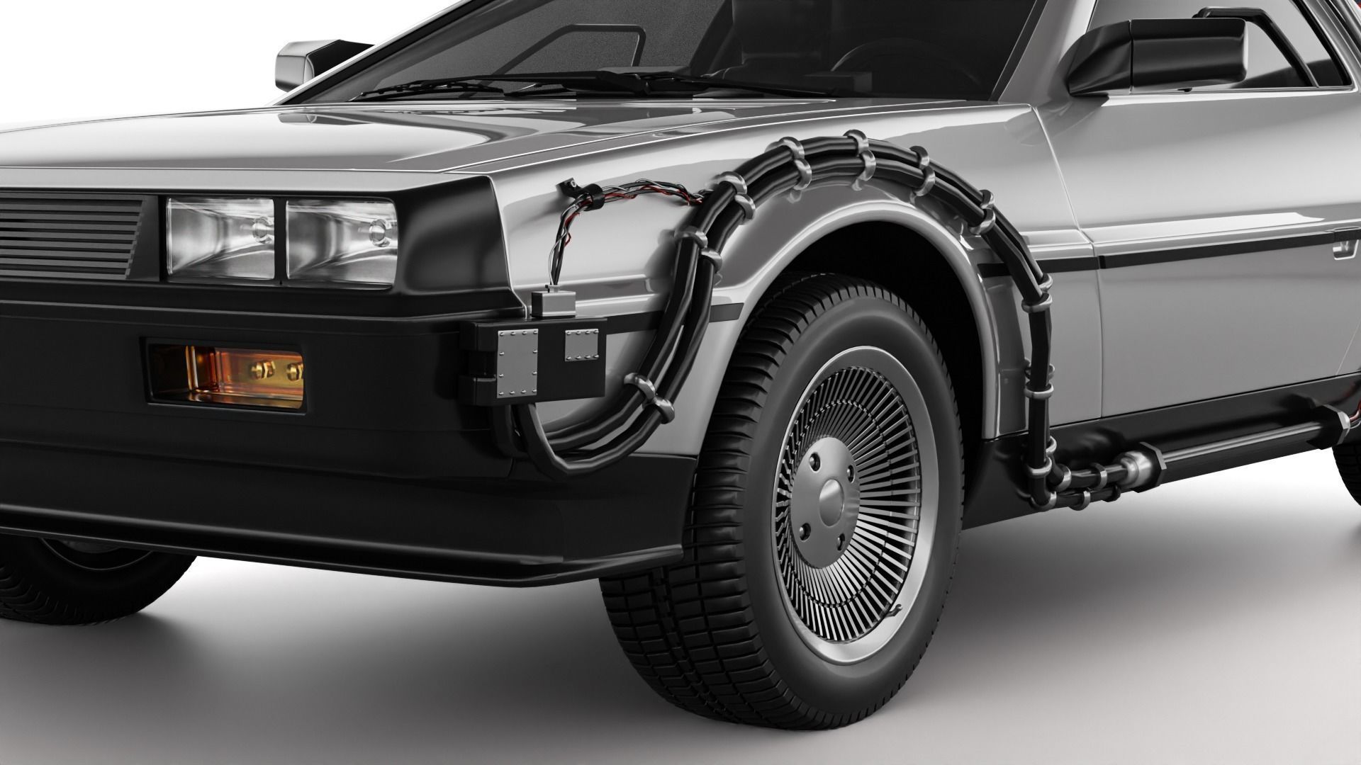 DeLorean back to the future 3D model | CGTrader