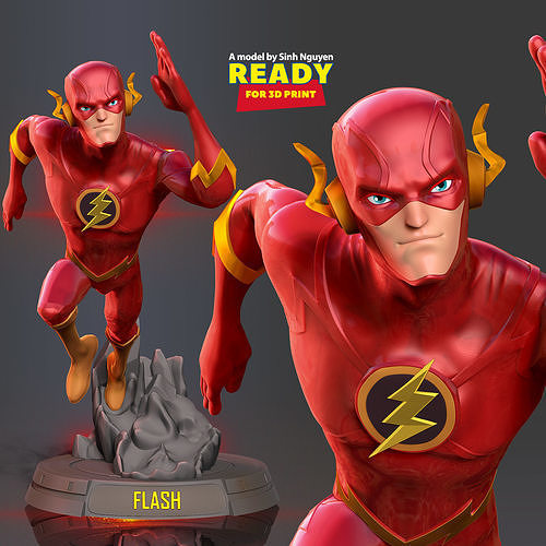 Flash stylized 3D model 3D printable | CGTrader