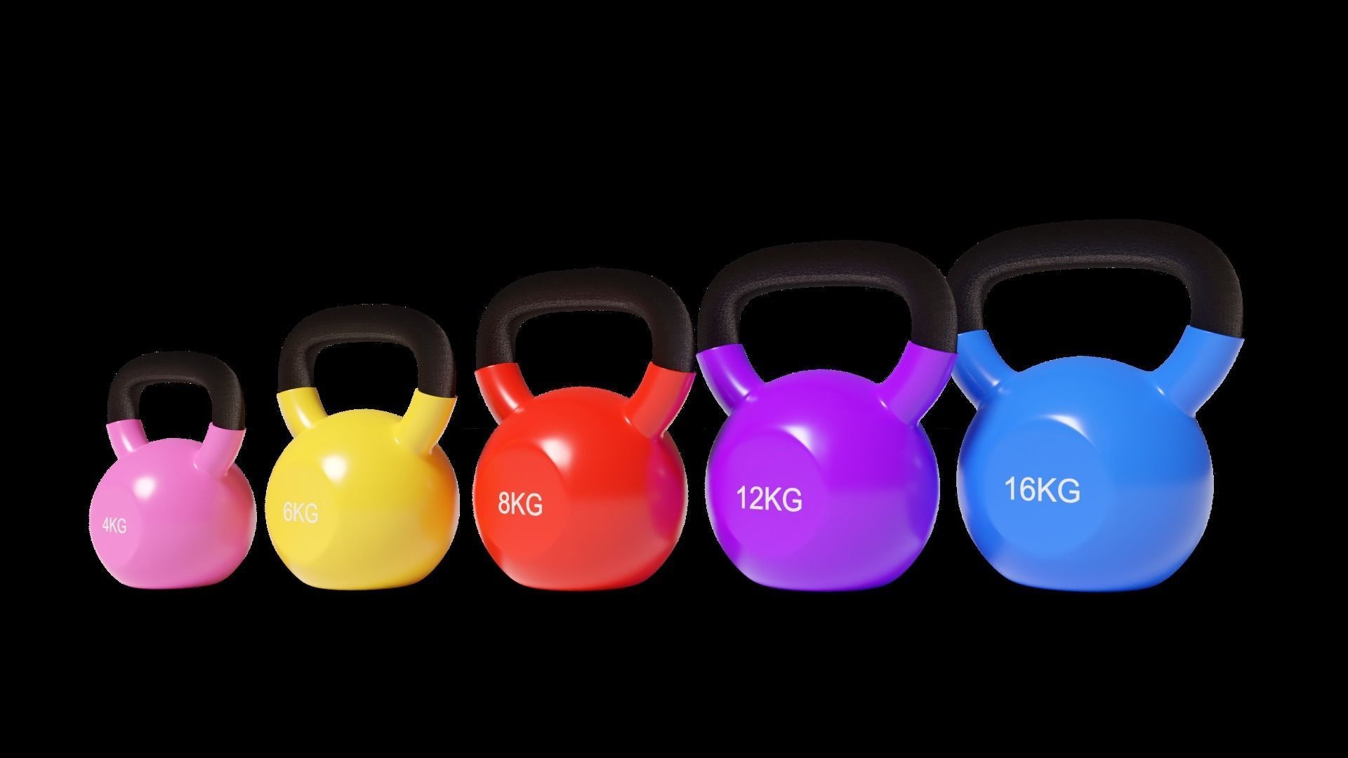 Colorful Kettlebell 3D model | CGTrader