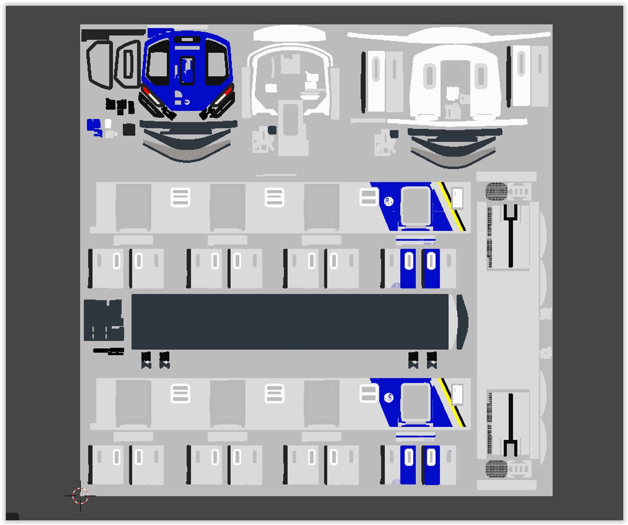 NYC subway car R211 PBR 3D model | CGTrader