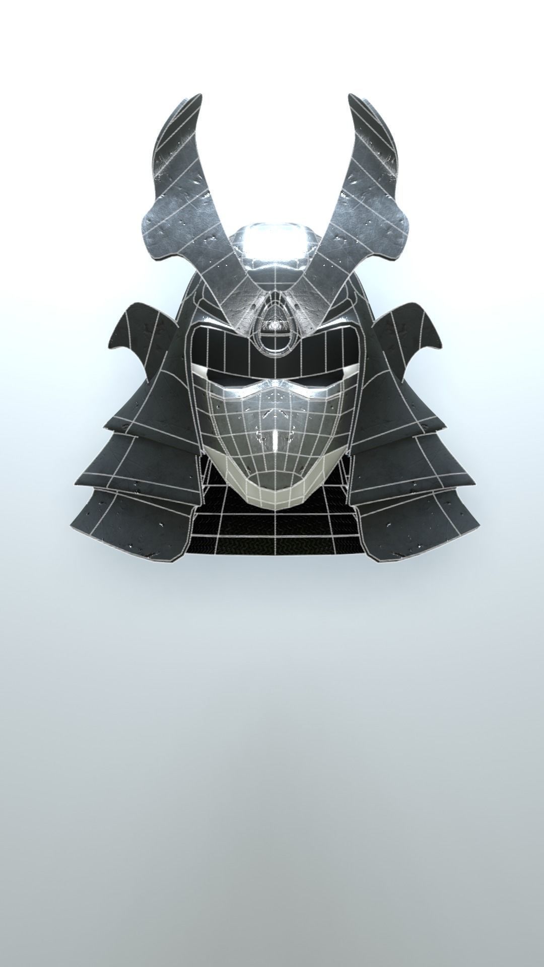 3D model Samurai Helmet VR / AR / low-poly | CGTrader