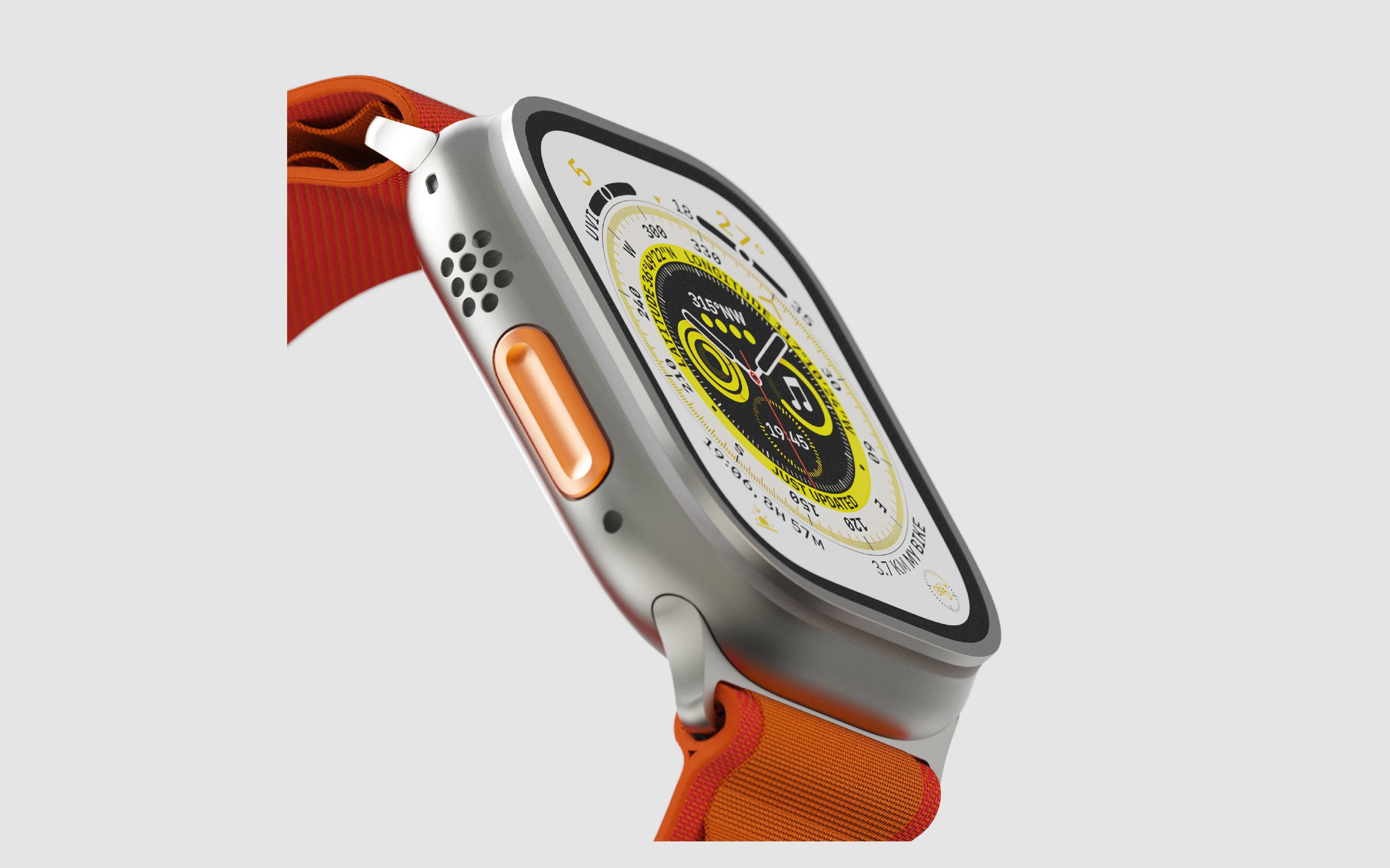 Apple Watch Ultra with Alpine Loop 3D model | CGTrader