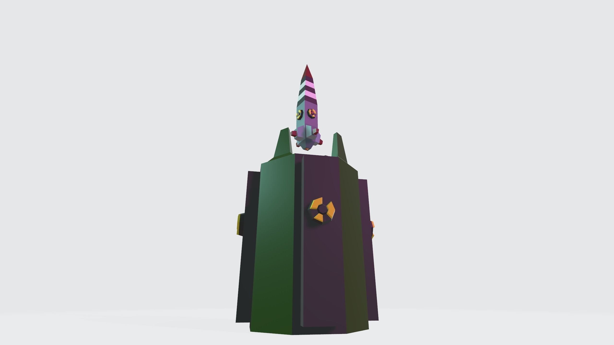 Nuke missile with silo free VR / AR / low-poly 3D model | CGTrader