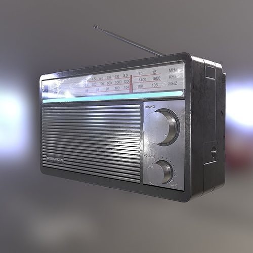 3D model Radio VR / AR / low-poly | CGTrader