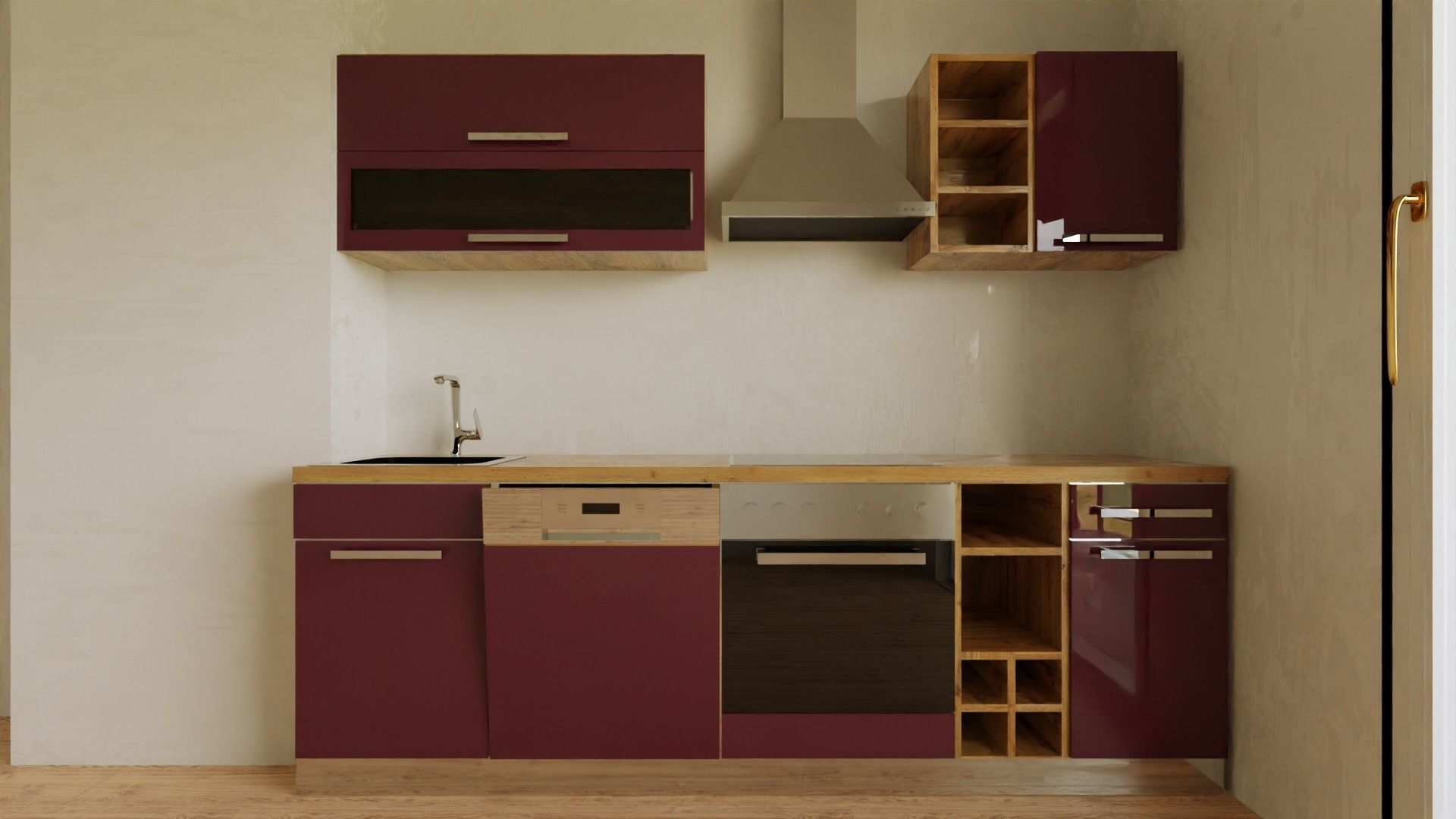 Kitchen unit model free 3D model | CGTrader