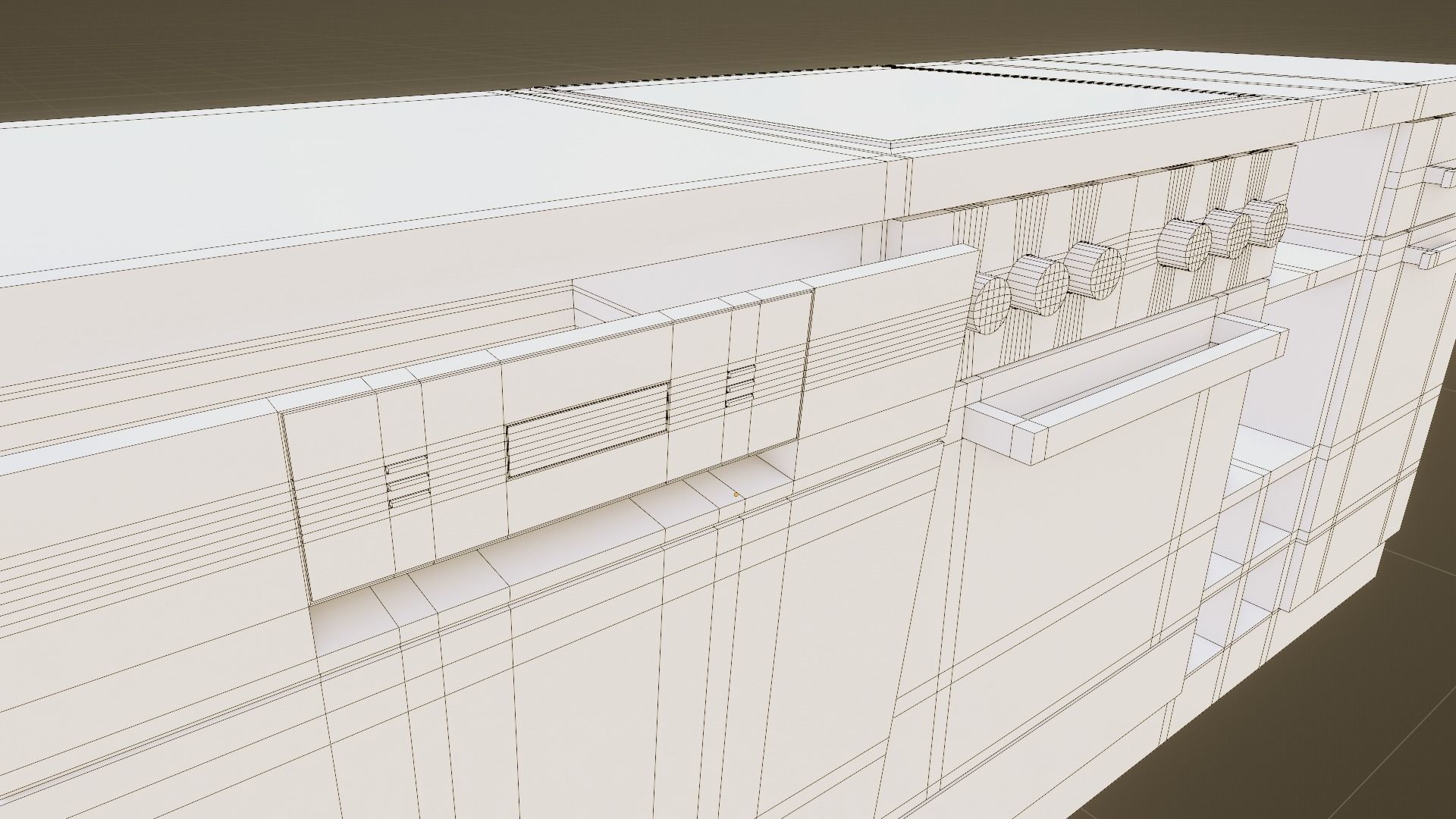 Kitchen unit model free 3D model | CGTrader