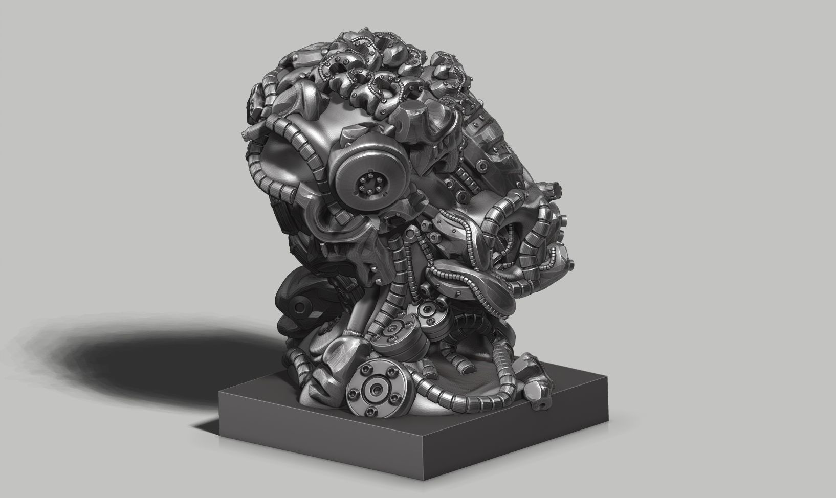 Modern Abstract robotic sculpture 3d print model 151 3D model 3D ...