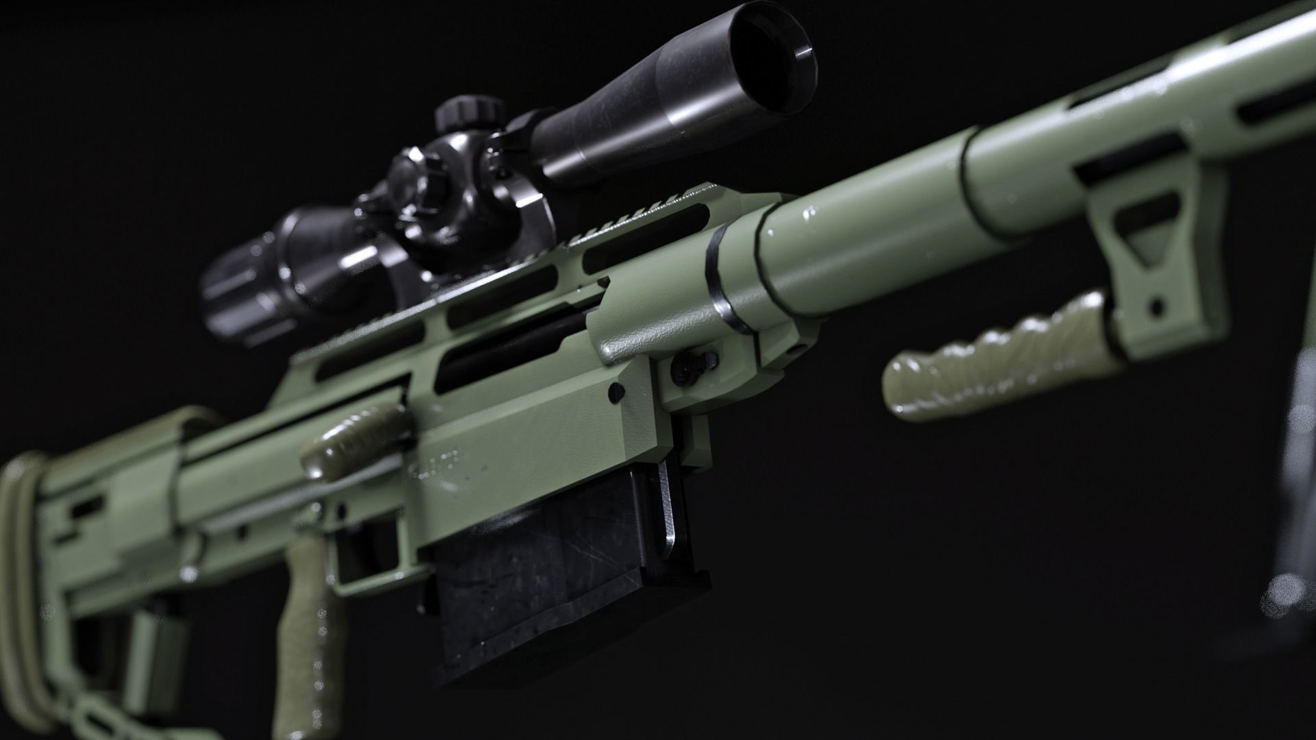 3D model Sniper Rifle Snipex Alligator VR / AR / low-poly rigged | CGTrader