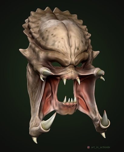 Predator Mask 3D model 3D printable | CGTrader