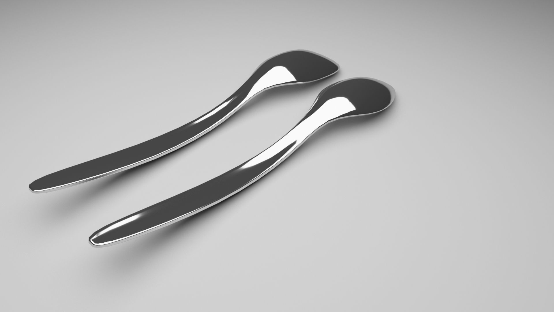 Spoons Set 3D model | CGTrader