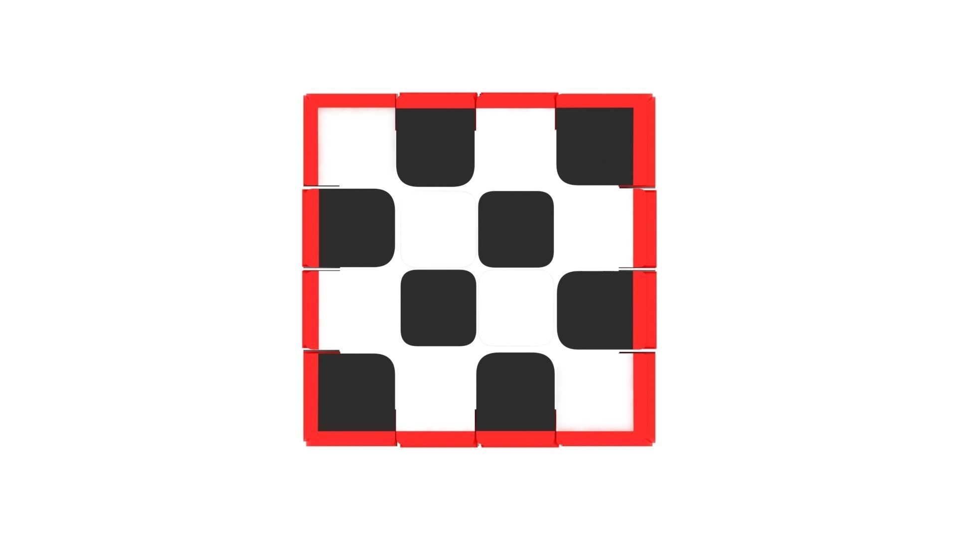 Checker Cube 3D model | CGTrader
