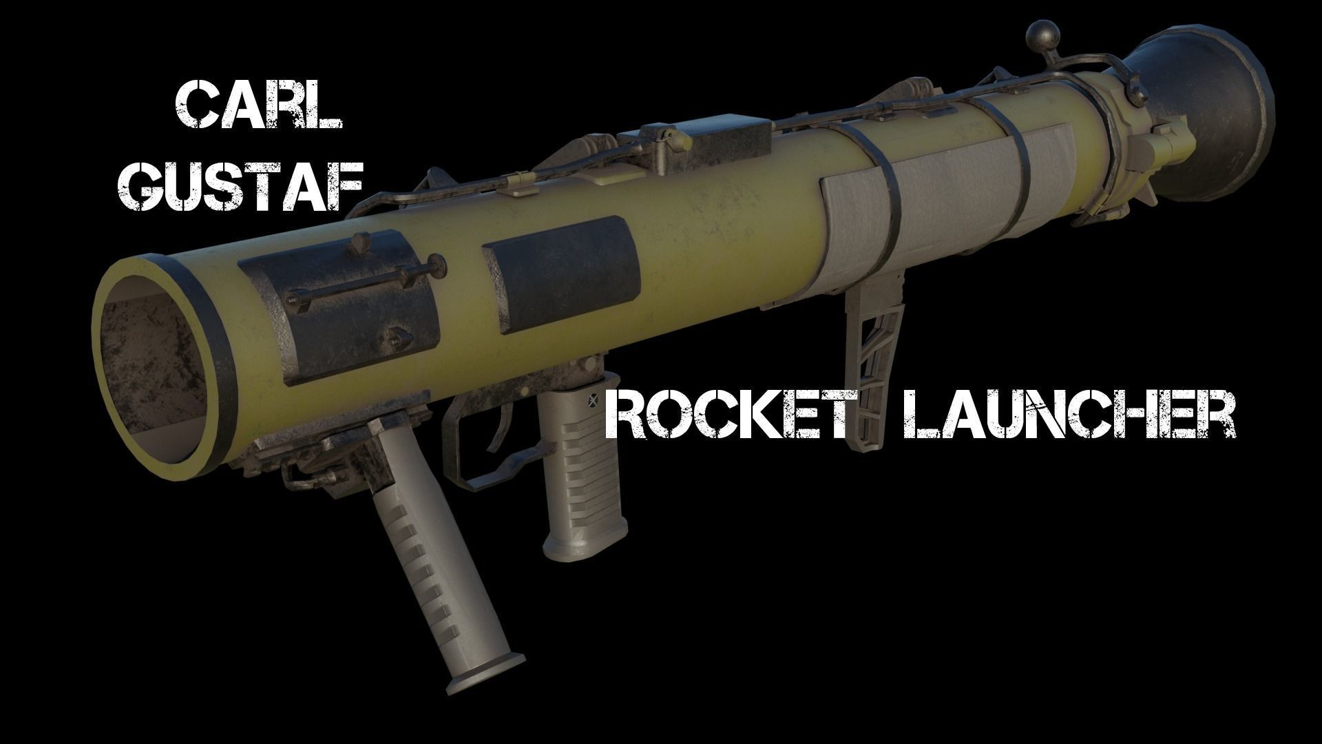 3D model Carl Gustaf Rocket Launcher VR / AR / low-poly rigged | CGTrader