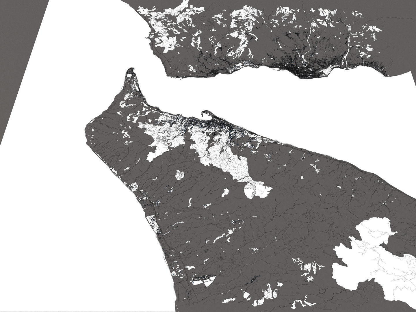 Messina Italy 50x50km City Map 3D Model 3D model | CGTrader