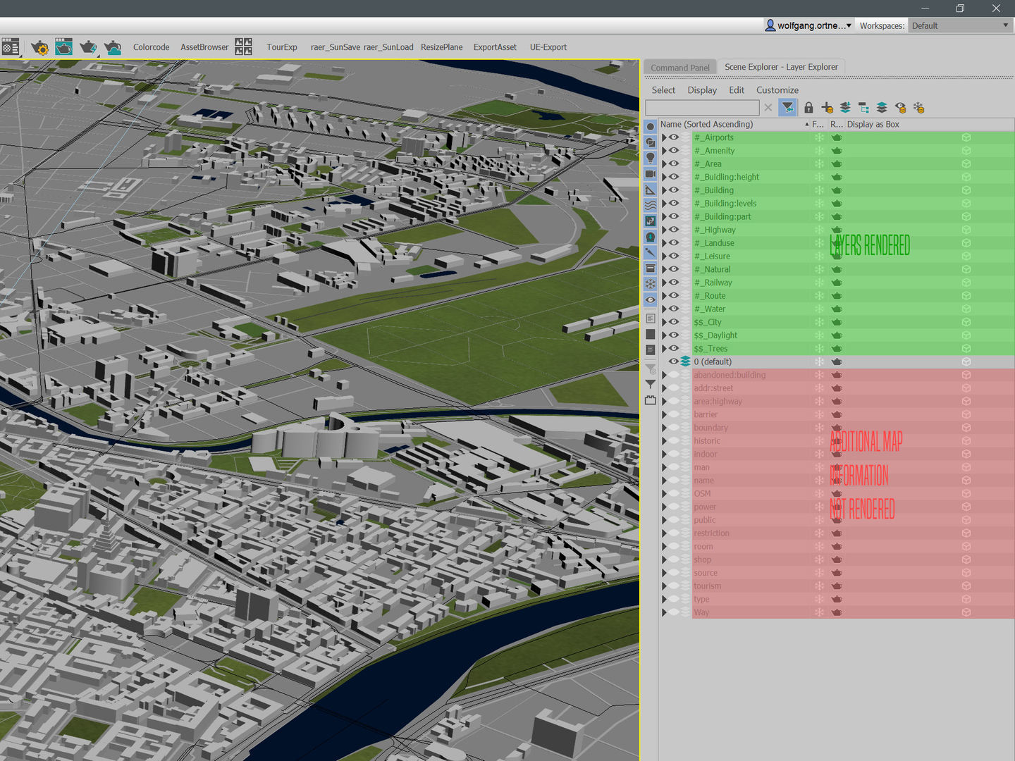 Turin Italy 50x50km 3D City Map 3D model | CGTrader
