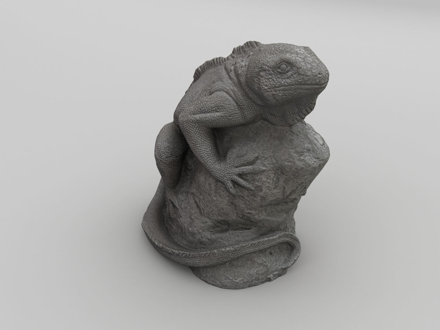 Lizard Statue Sculpture 3D model | CGTrader