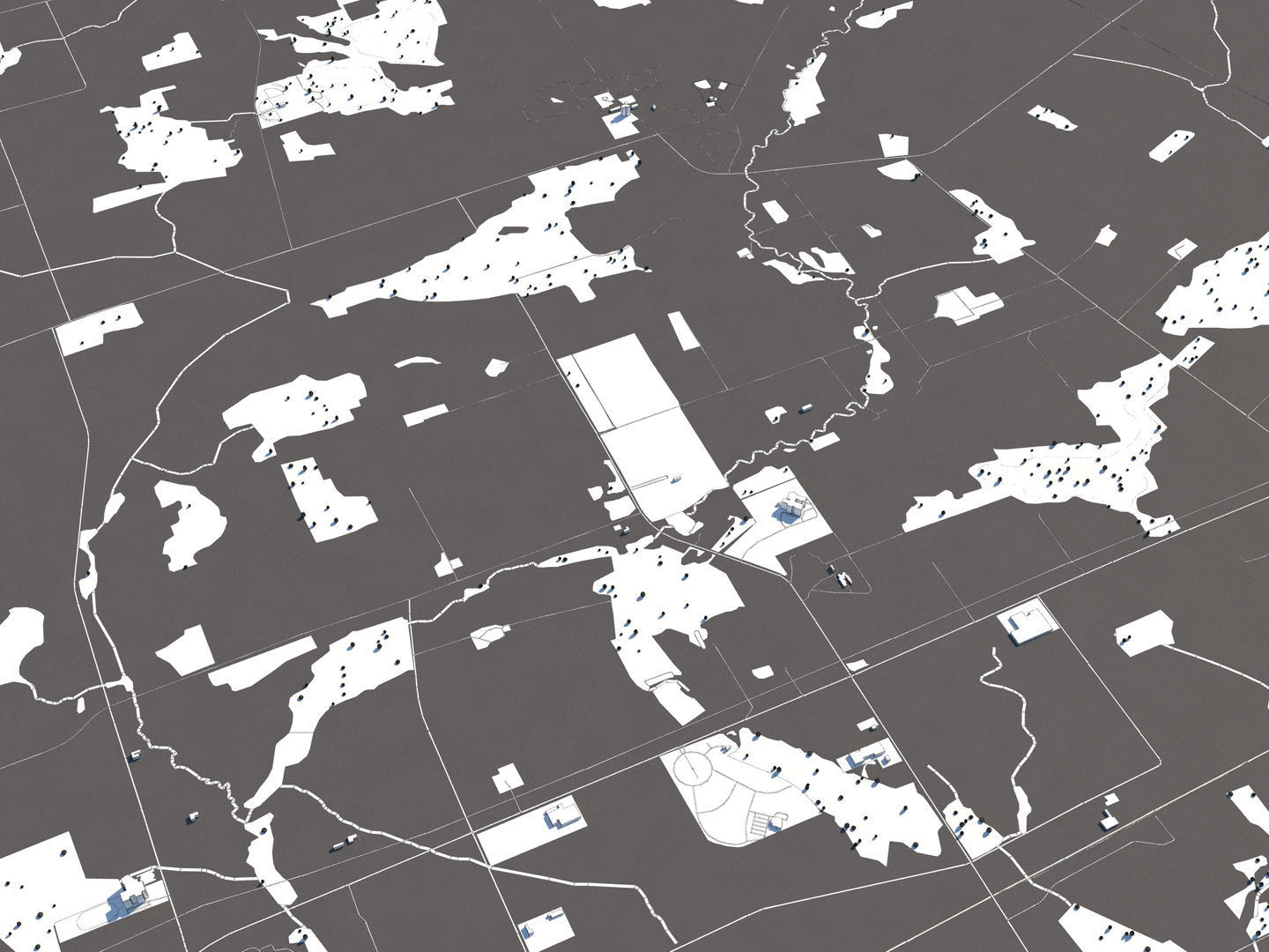 Kitchener Canada 50x50km 3D City Map 3D model | CGTrader