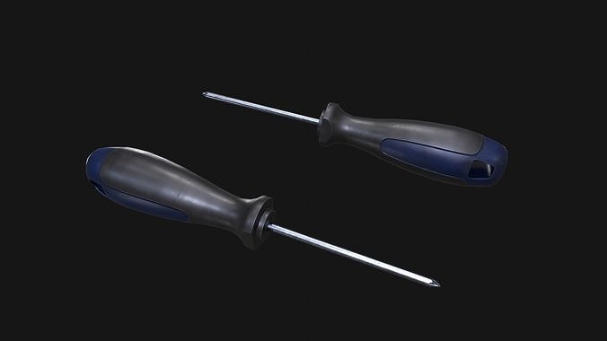 3D model Screwdriver screw VR / AR / low-poly | CGTrader