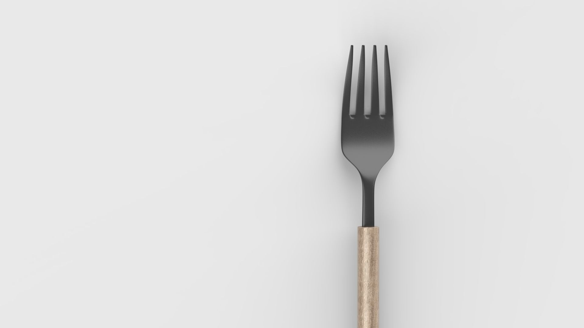 Minimalist design fork 3D model rigged | CGTrader
