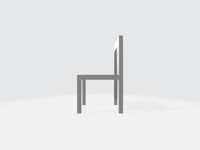 Low Poly Chair free 3D model | CGTrader