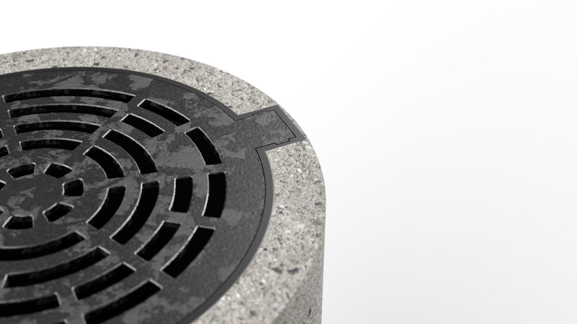Manhole cover 3D model rigged | CGTrader