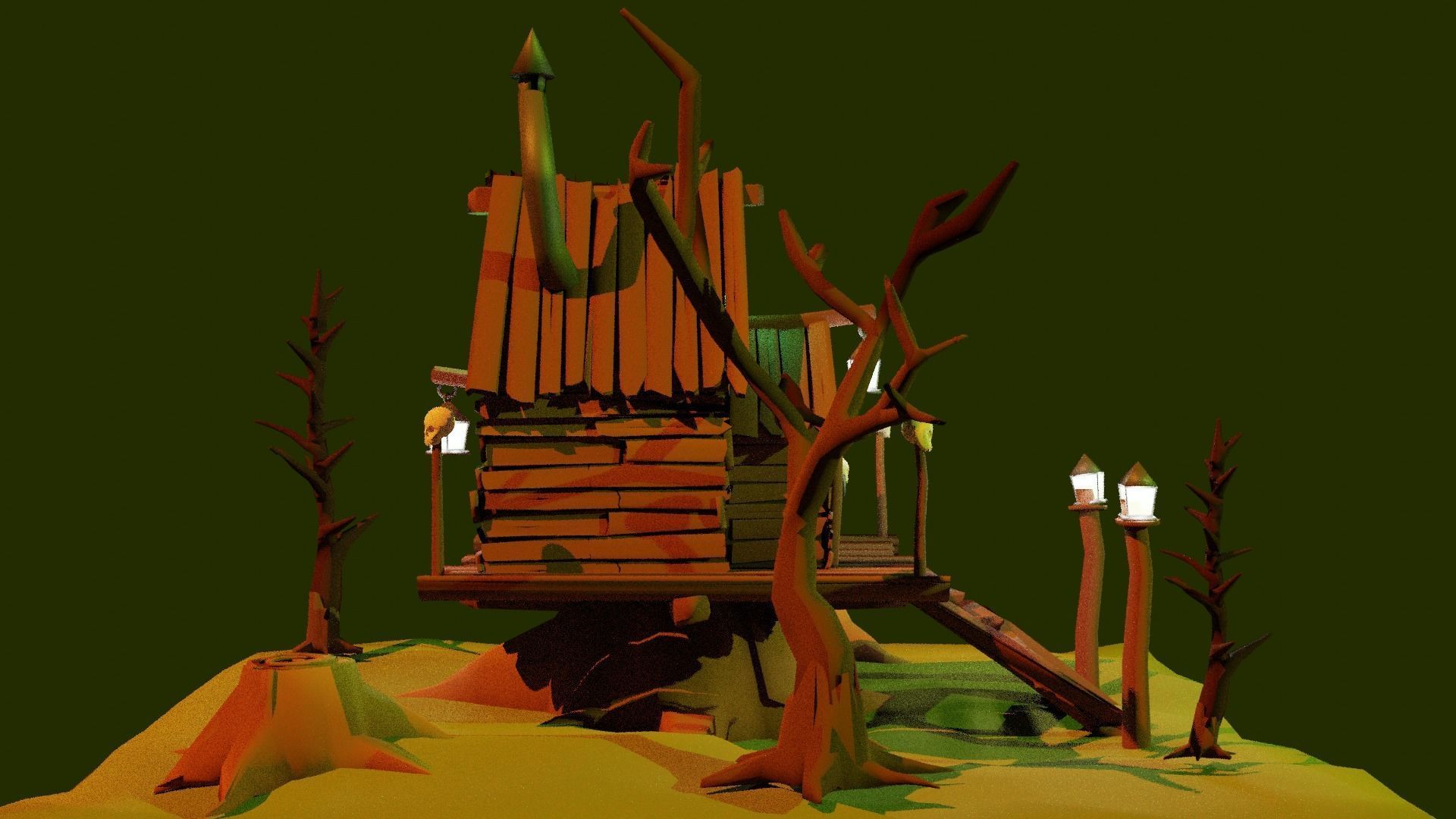Witch House 3D model | CGTrader