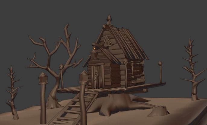 Witch House 3D model | CGTrader