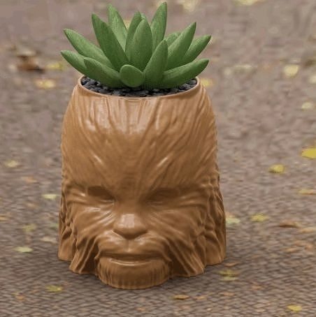 chewbacca flower pot 3D model 3D printable | CGTrader