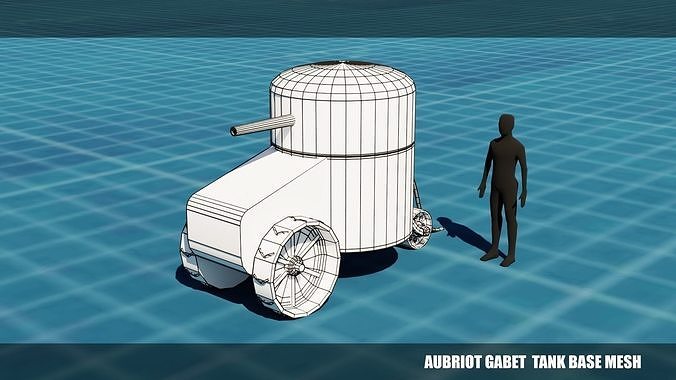 Aubriot Gabet TANK BASE MESH free VR / AR / low-poly 3D model | CGTrader