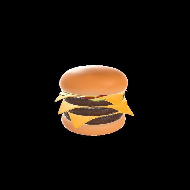 Triple Cheeseburger 3D model | CGTrader