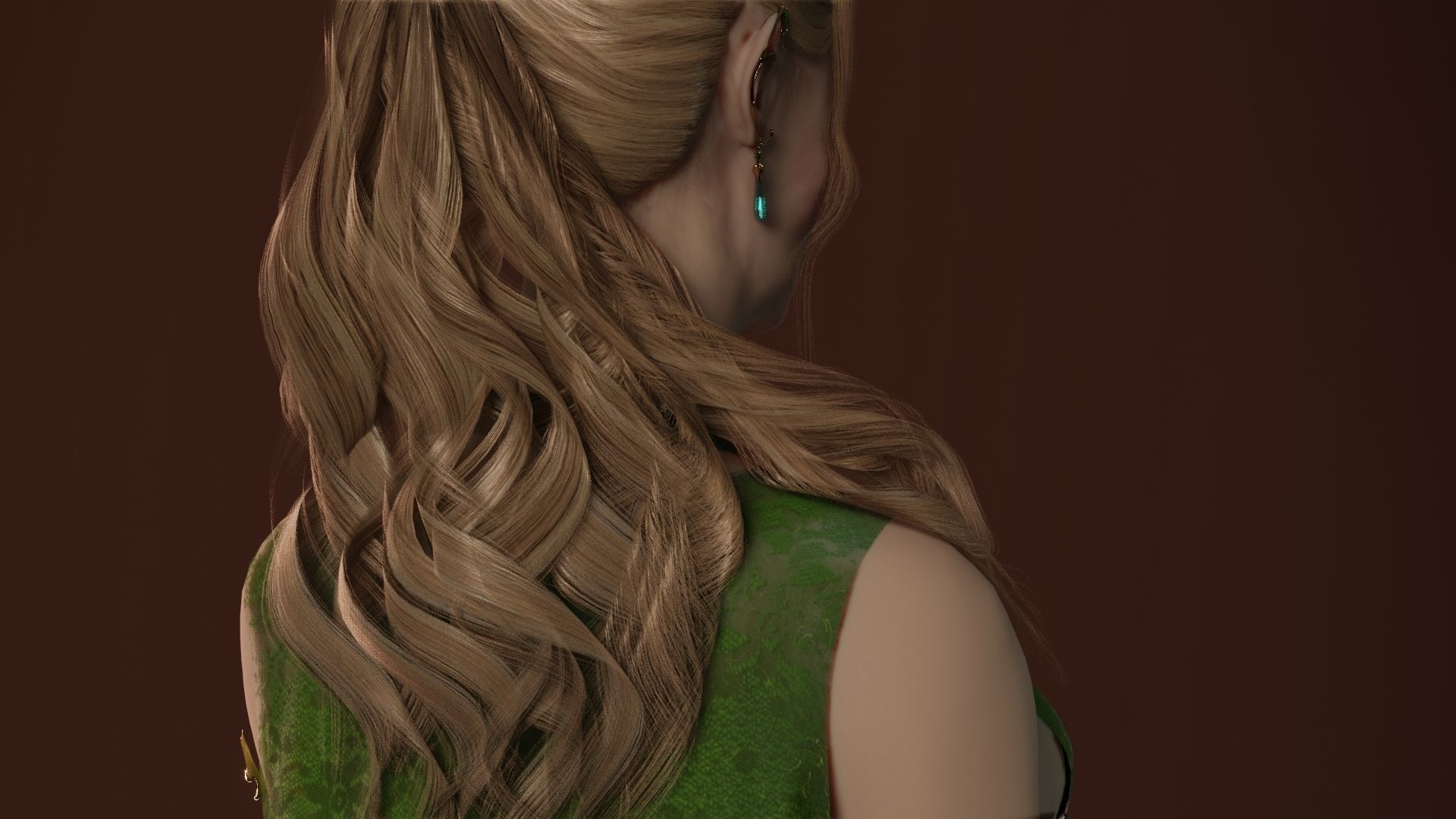 3D model Beautiful elven wizard VR / AR / low-poly | CGTrader