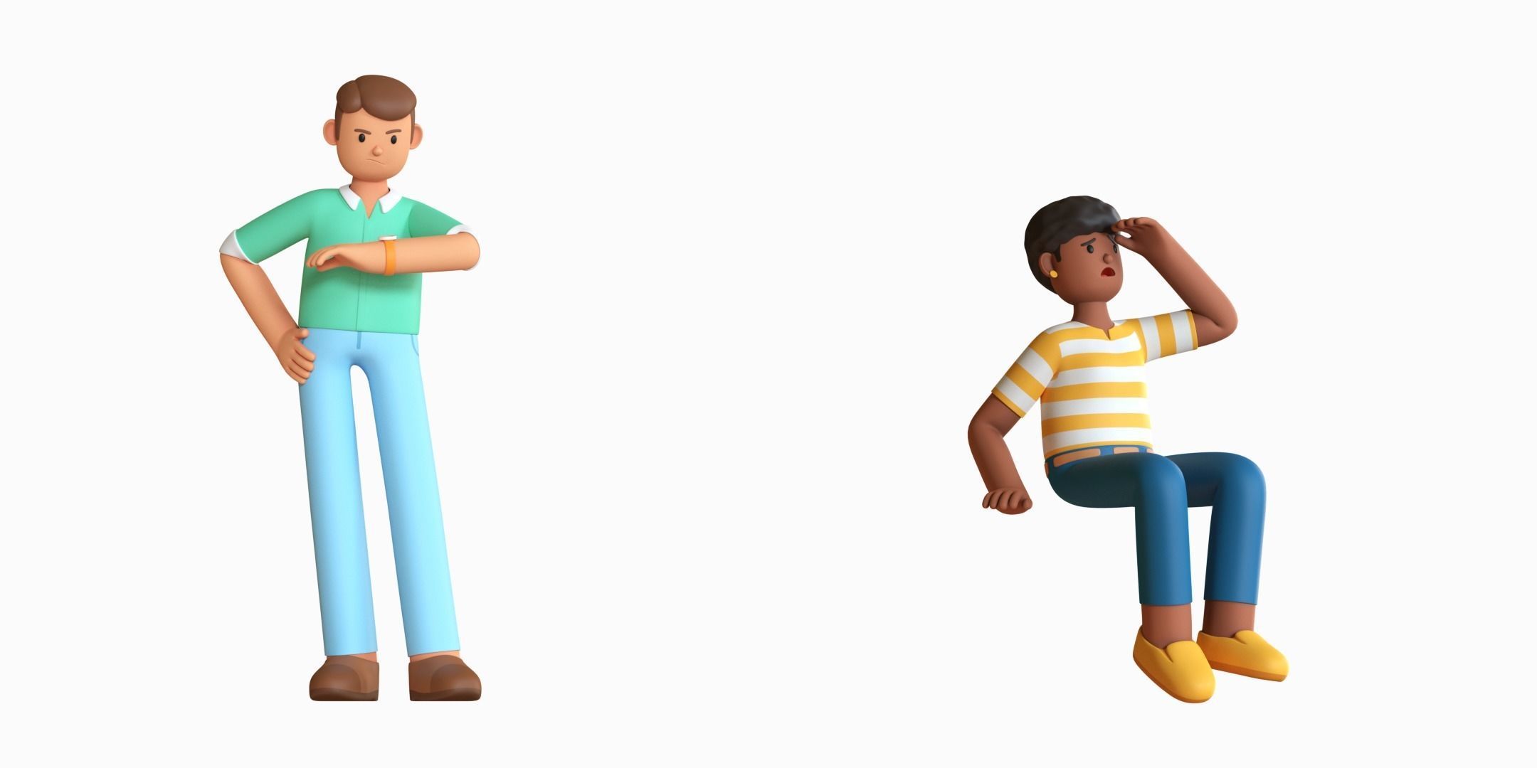 22 CASUAL CHARACTERS RIGGED ANIMATED 3D model animated rigged | CGTrader