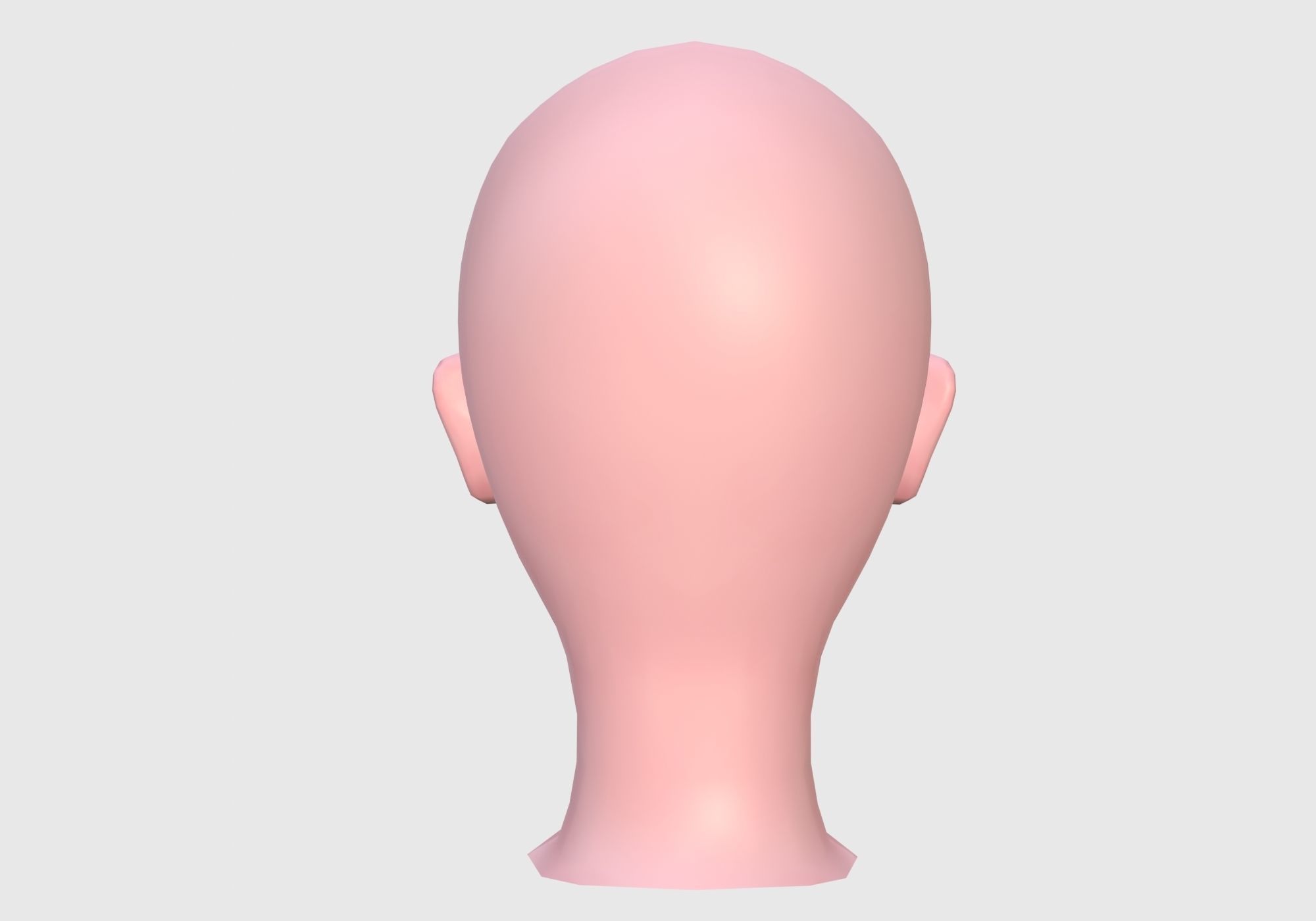 Basic Female Head 3D model | CGTrader