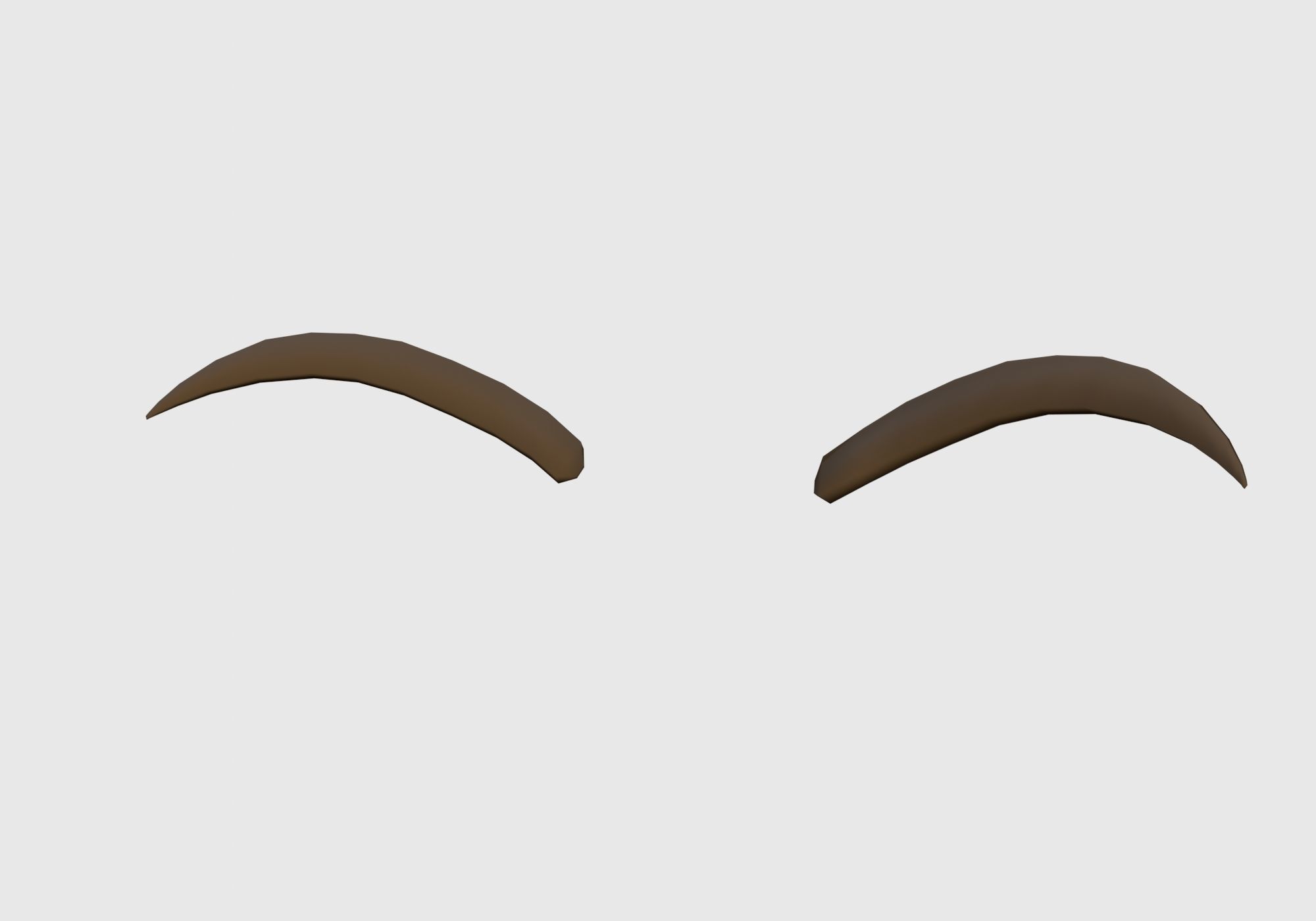 Basic Cartoon Eyebrow 3D model | CGTrader