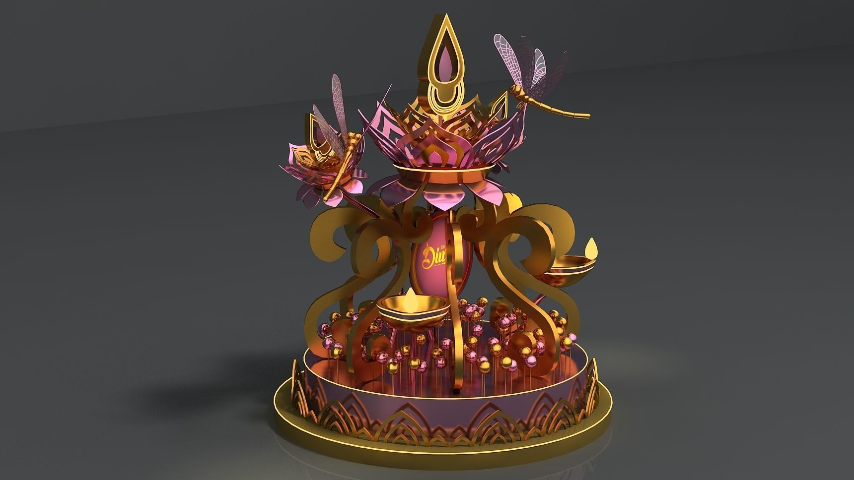 3D model Diwali mall installation VR / AR / low-poly | CGTrader