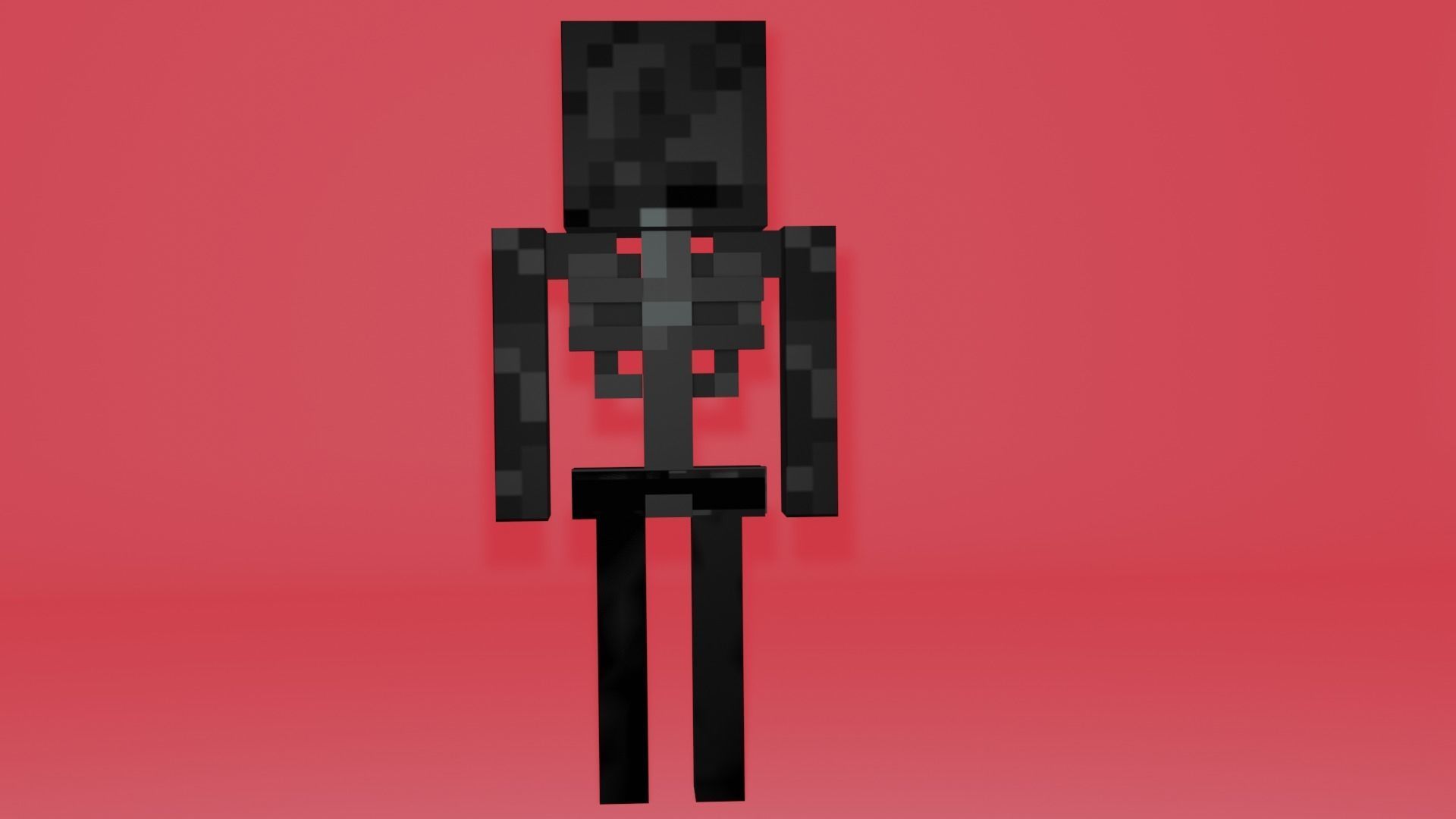 wither skeleton from minecraft free VR / AR / low-poly 3D model | CGTrader