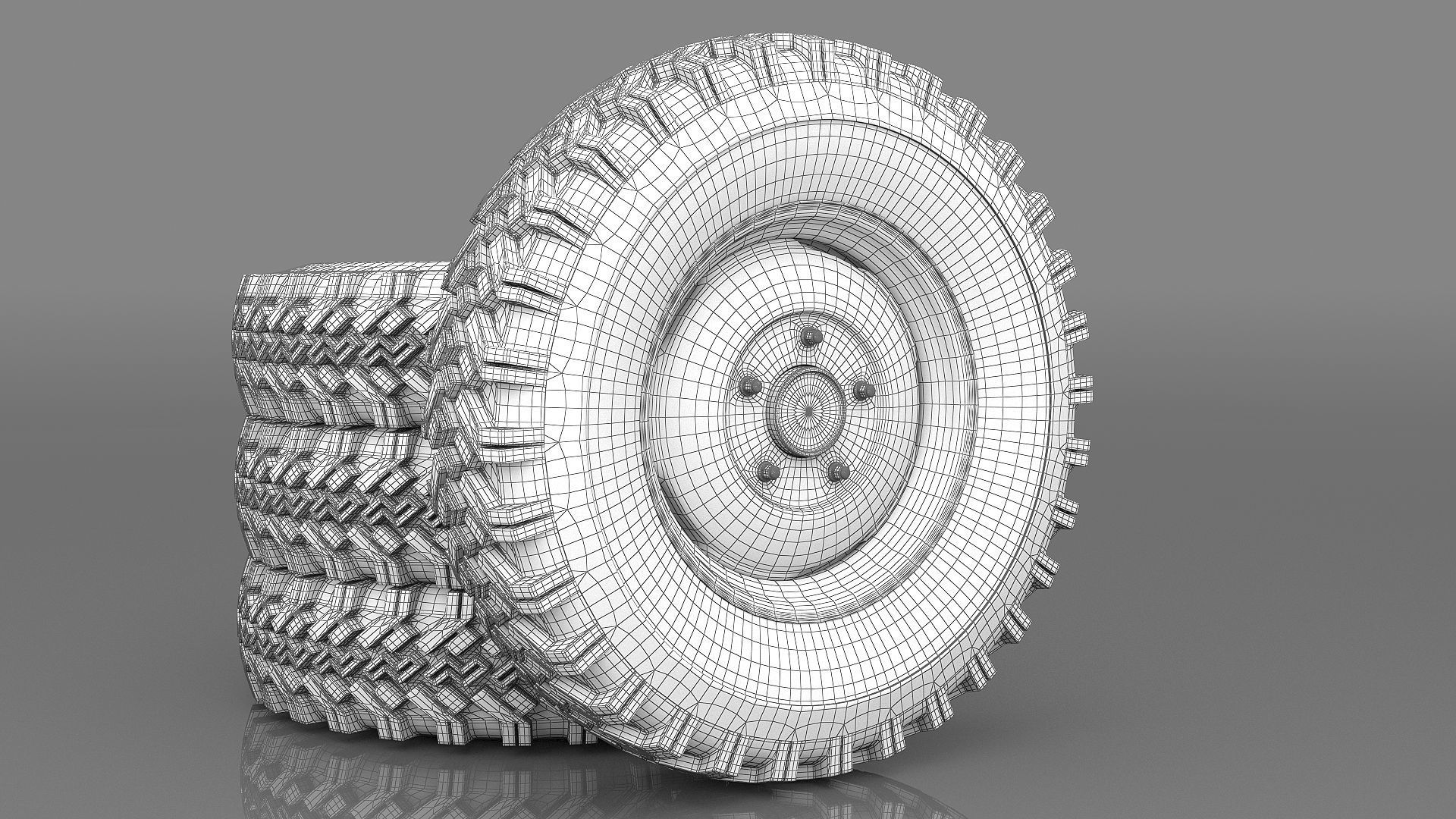Realistic Truck Tire 3D model | CGTrader