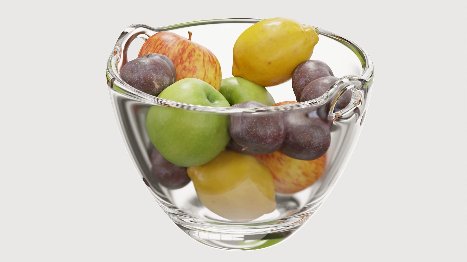 Ono fruit salad bowl set 02 3D model | CGTrader