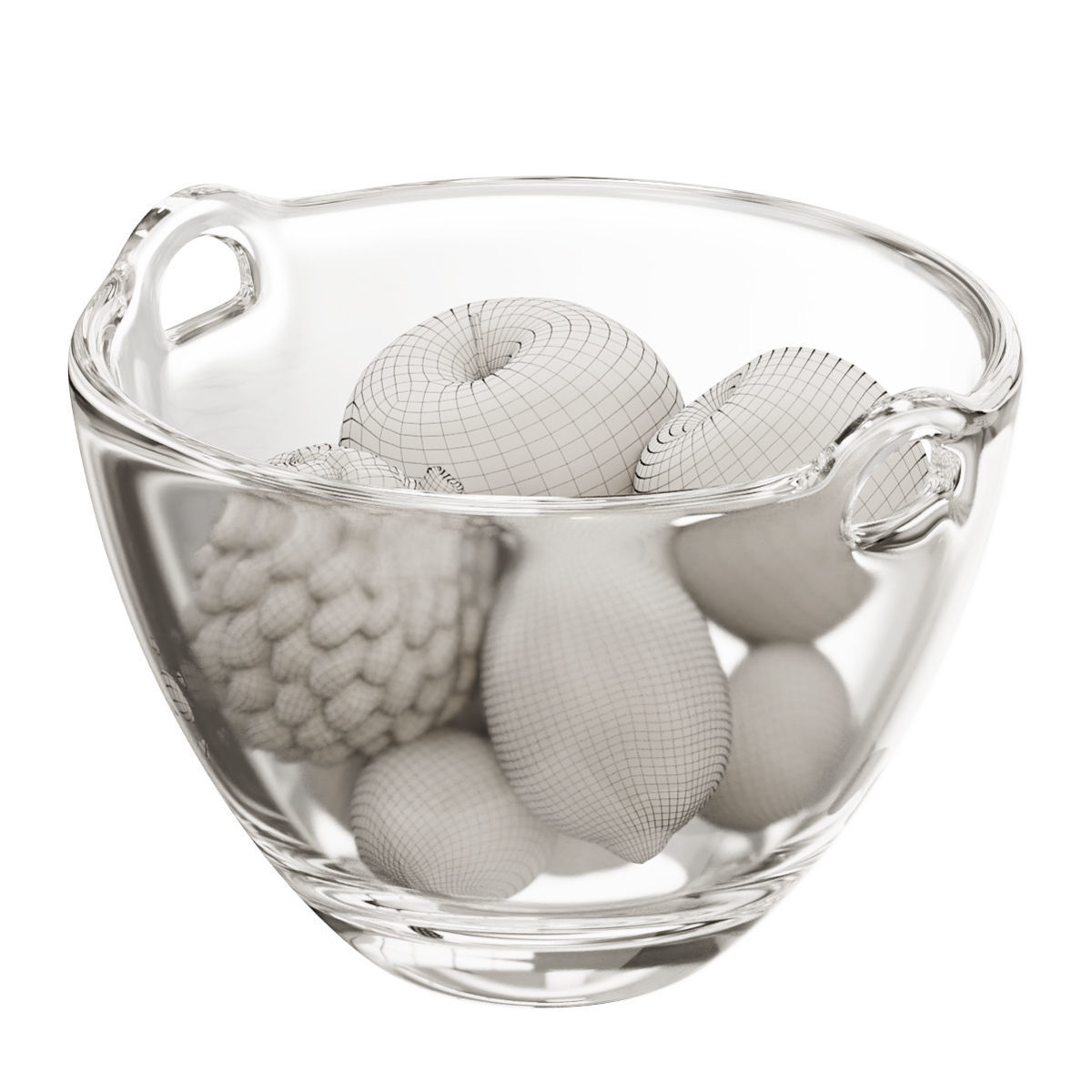 Ono fruit salad bowl set 03 3D model | CGTrader