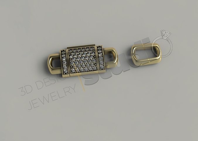 Detailed chain clasplink 3d model 3D model 3D printable | CGTrader