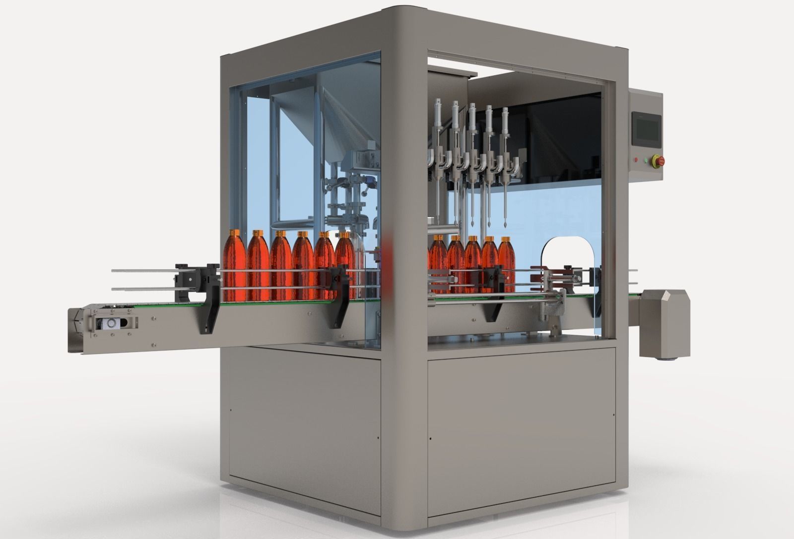 Filling Machine For bottels 3D model 3D printable | CGTrader