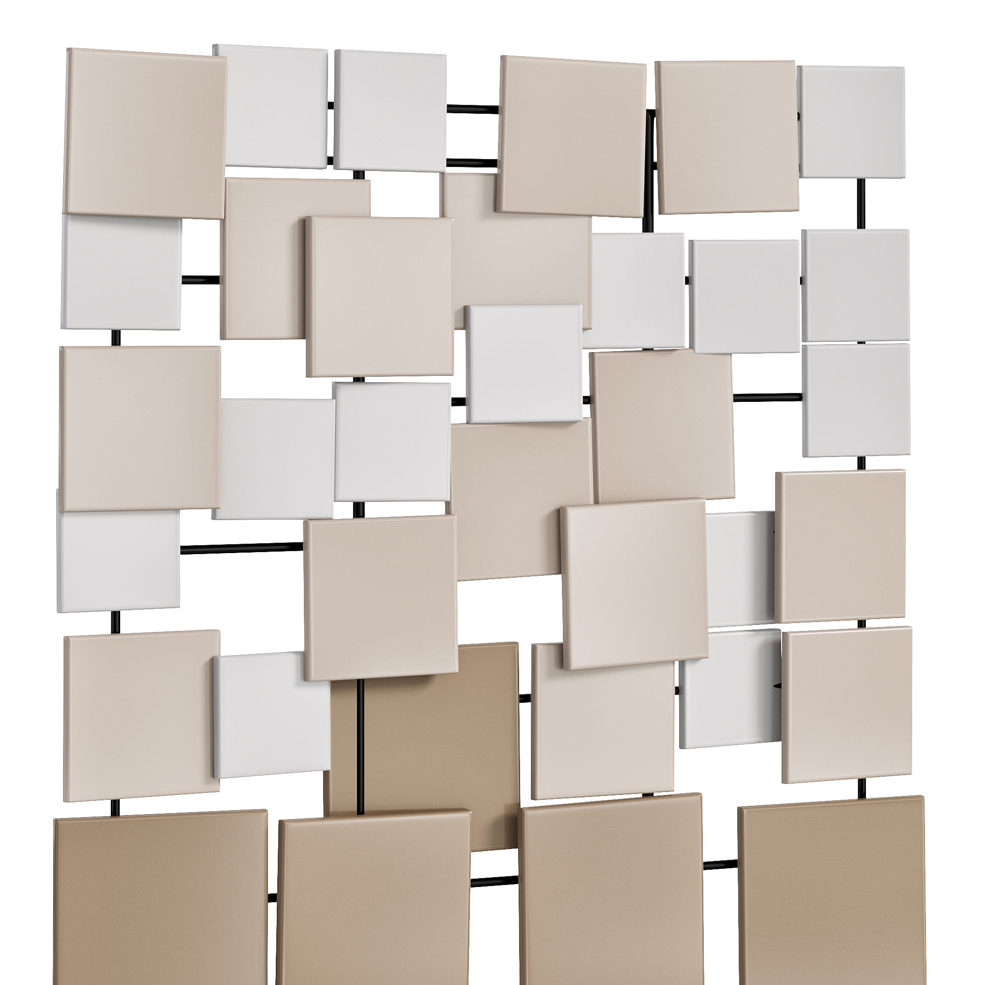 Contemporary Geometric Wall Decor 3D model | CGTrader