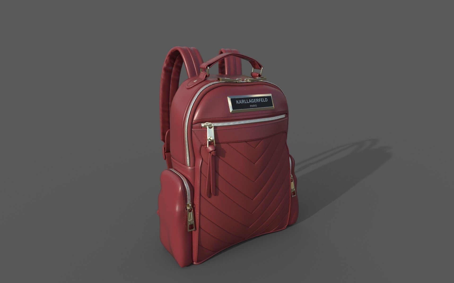 Backpack with 3 different options free VR / AR / low-poly 3D model ...