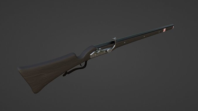 3D model 1480 Matchlock Arquebus Long Rifle VR / AR / low-poly | CGTrader