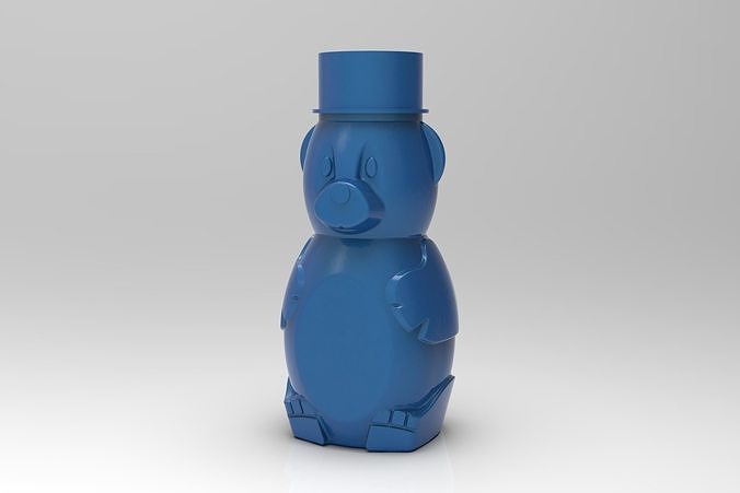 BEAR SHAPE BOTTLE 3D model 3D printable | CGTrader