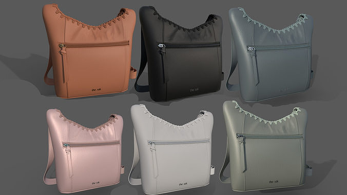 bag 2 tan leather backpack free VR / AR / low-poly 3D model | CGTrader