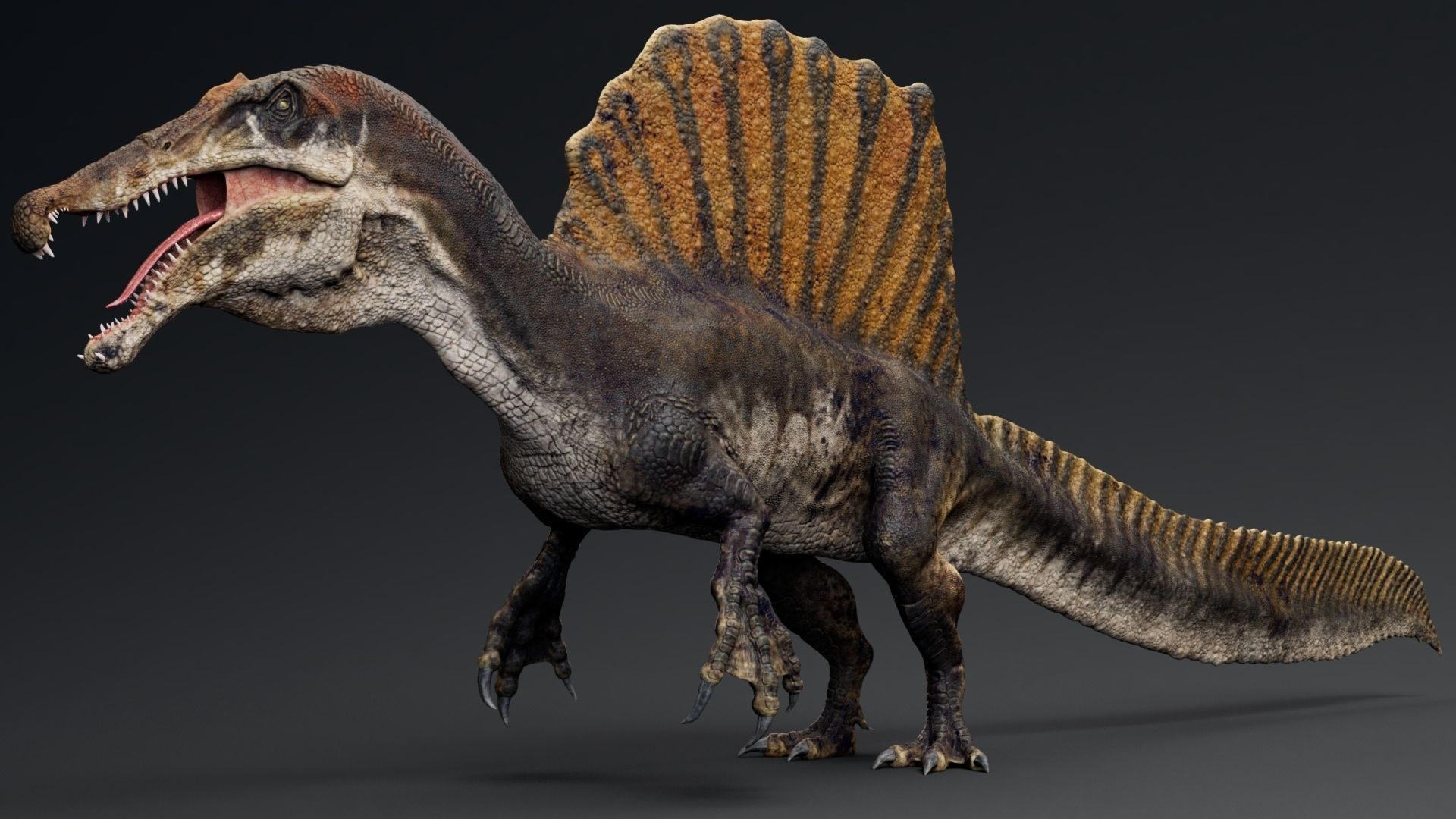 3D model Spinosaurus 2020 Unreal Engine and Unity Projects VR / AR ...
