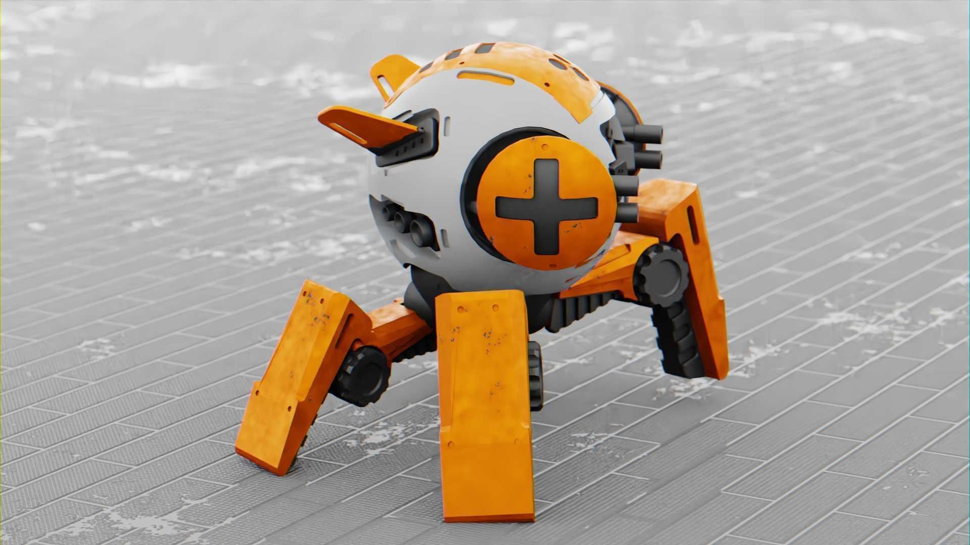 BATTLE DROID AERO RIGGED free 3D model rigged | CGTrader