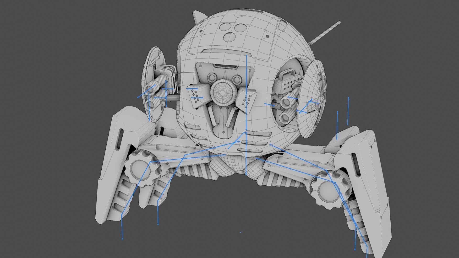 BATTLE DROID AERO RIGGED free 3D model rigged | CGTrader